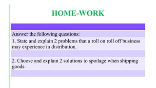 DISTRIBUTION PROBLEMS & SOLUTIONS.ppretx | PPT