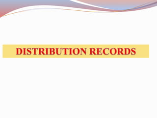 Distribution records | PPTX