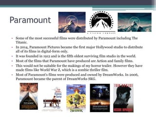 Distribution research | PPTX | Video Production | Content Production