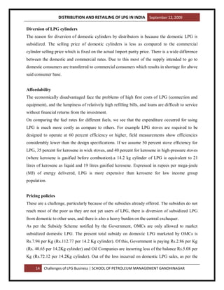 Distribution & Retailing Of LPG In India | PDF