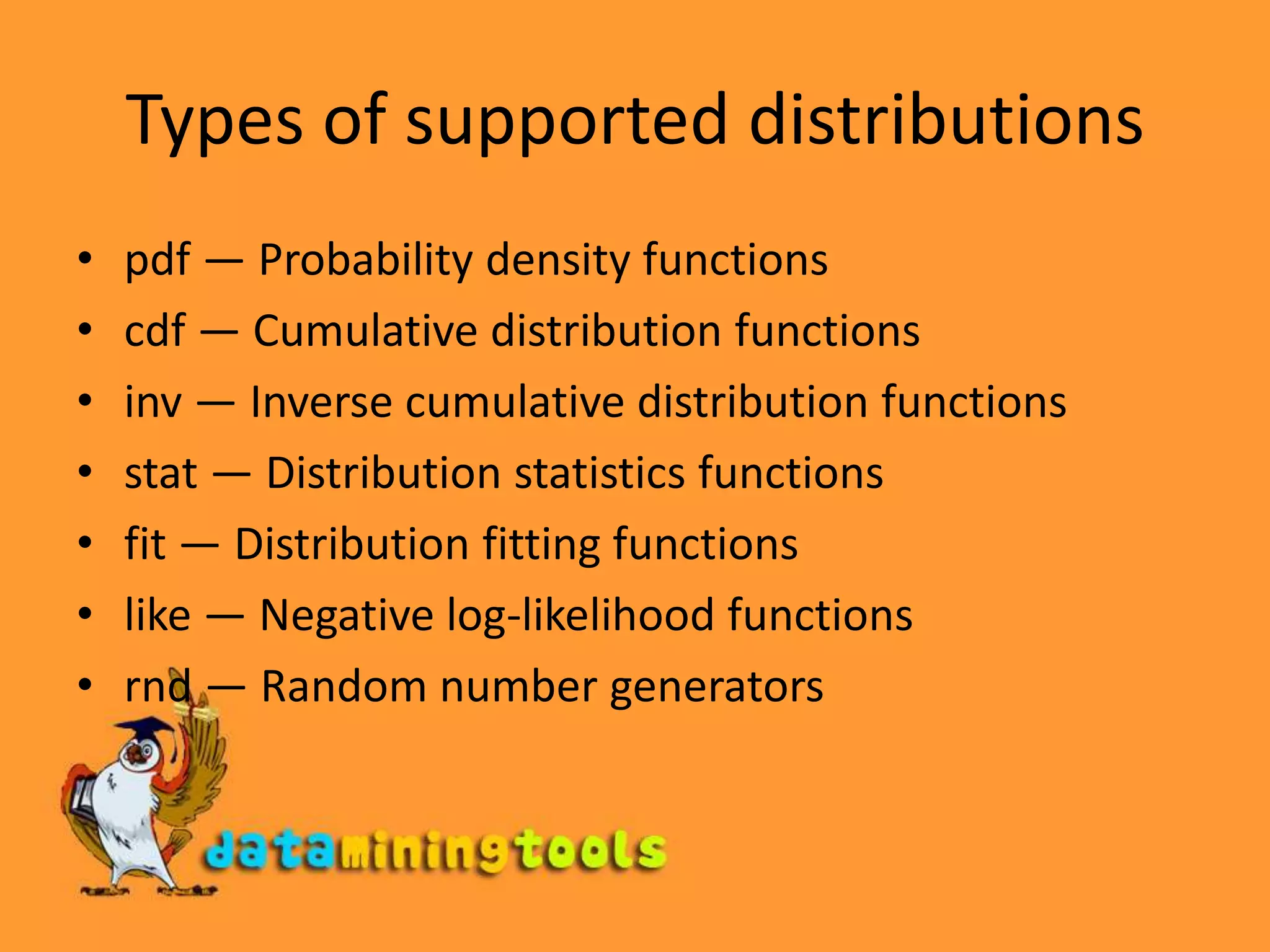 Matlab: Statistics and Distributions | PPTX