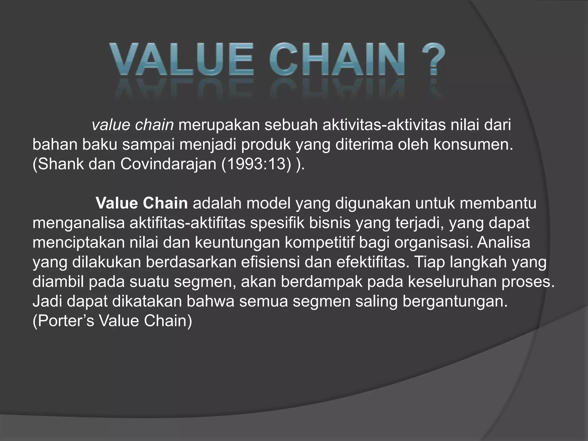 Distribution value chain alfa | PPTX