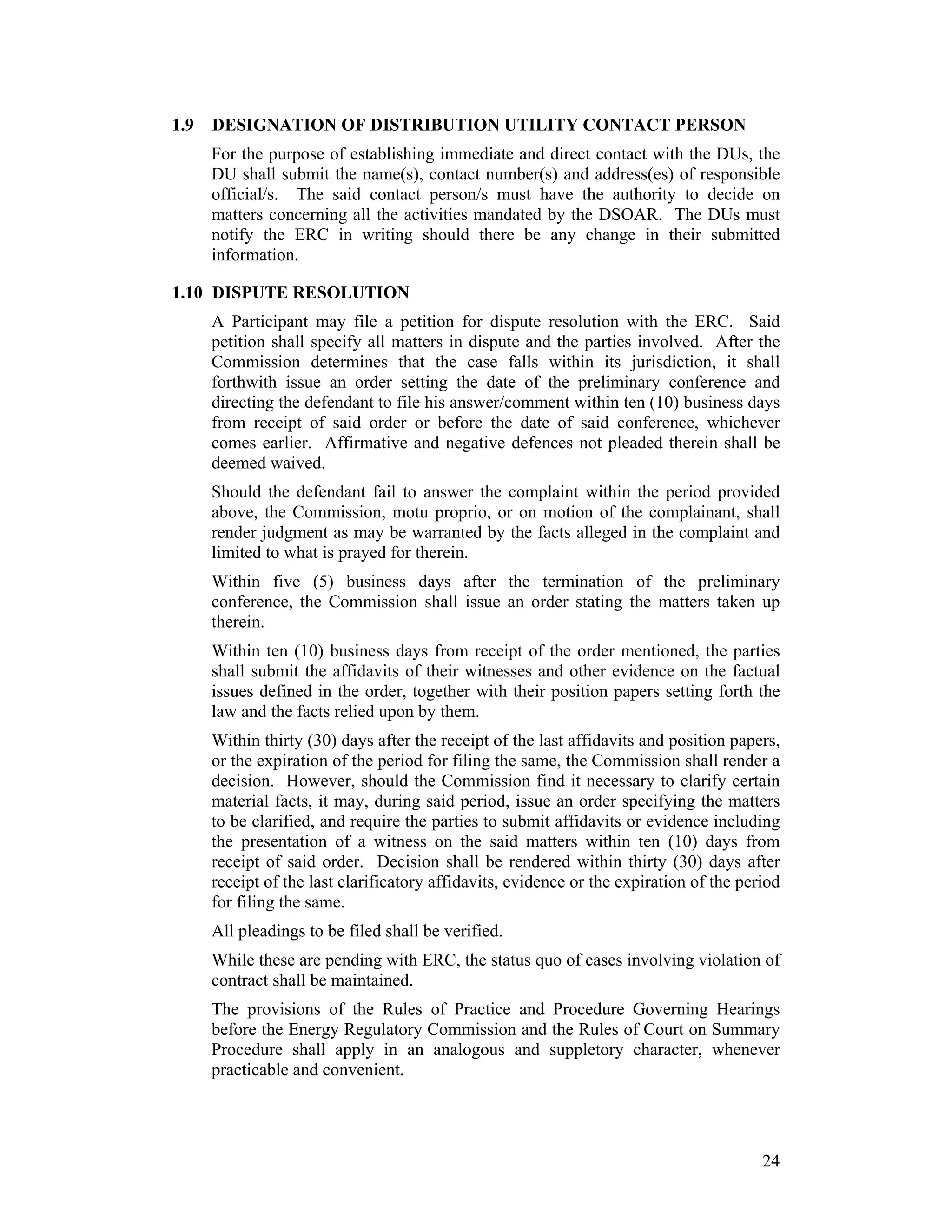 Distribution services and access rules doe | PDF