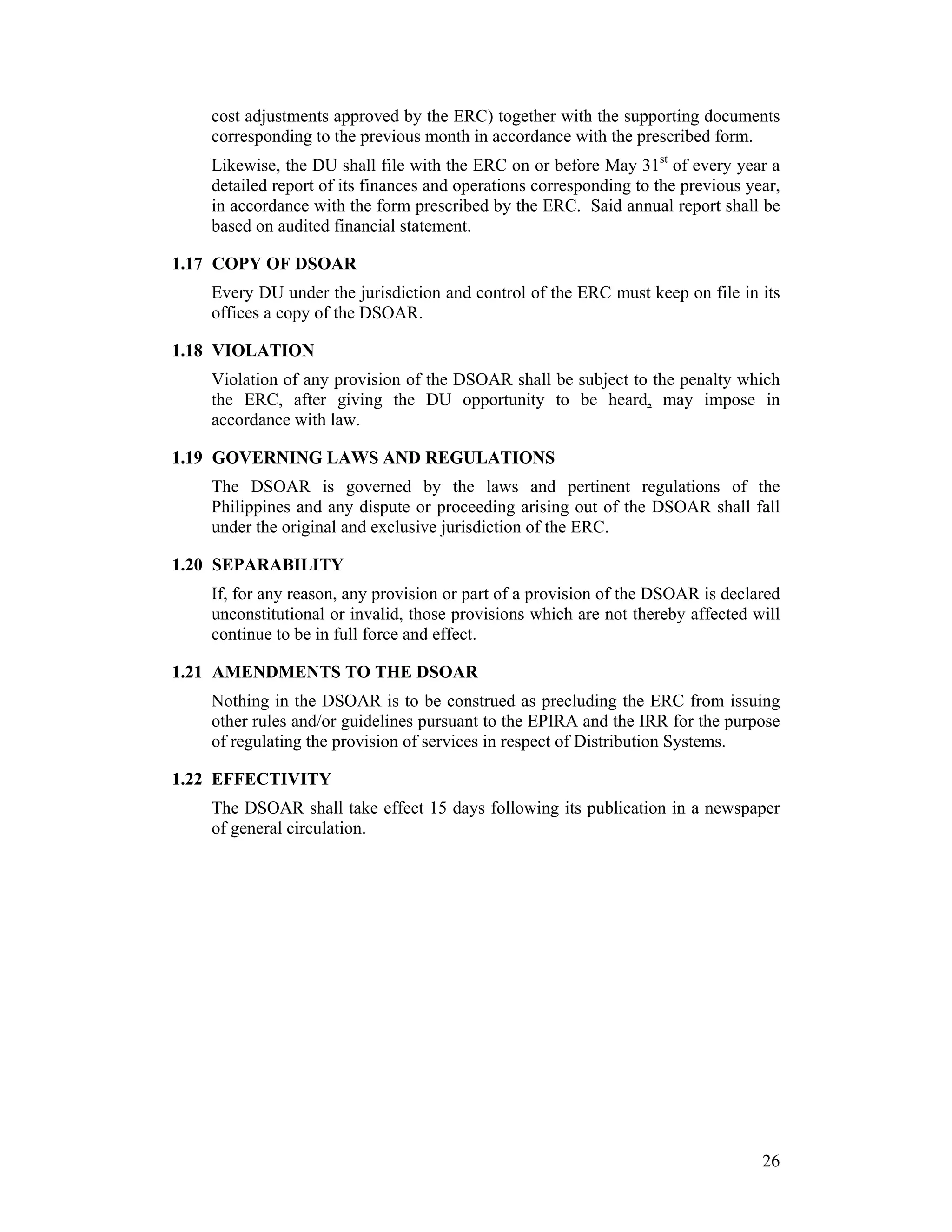 Distribution services and access rules doe | PDF