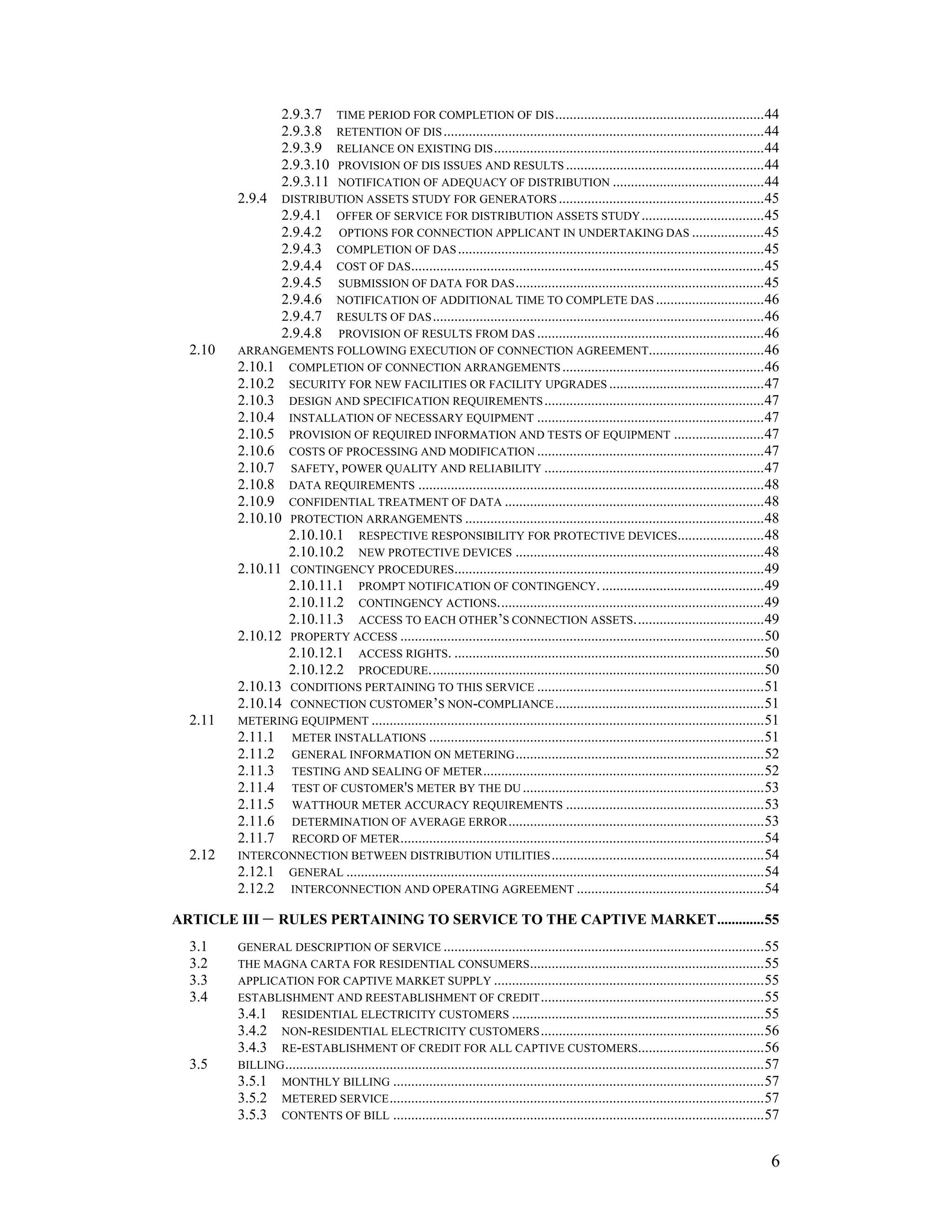 Distribution services and access rules doe | PDF
