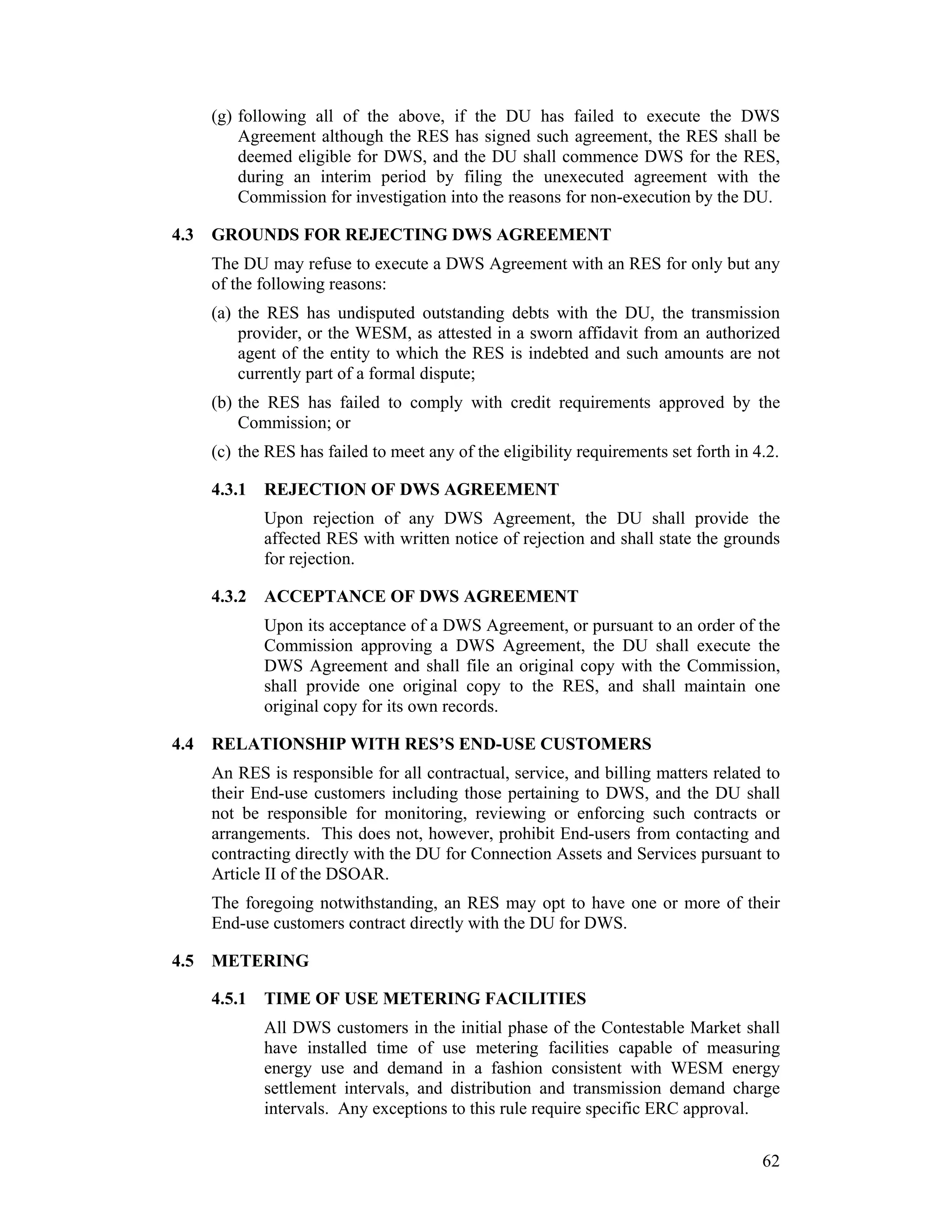 Distribution services and access rules doe | PDF