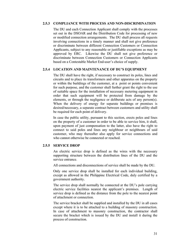 Distribution services and access rules doe | PDF