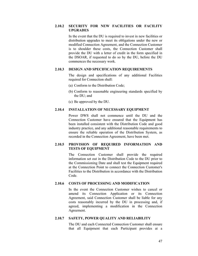 Distribution services and access rules doe | PDF