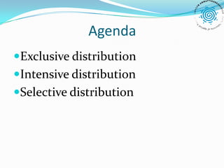 Distribution Strategies | PPTX