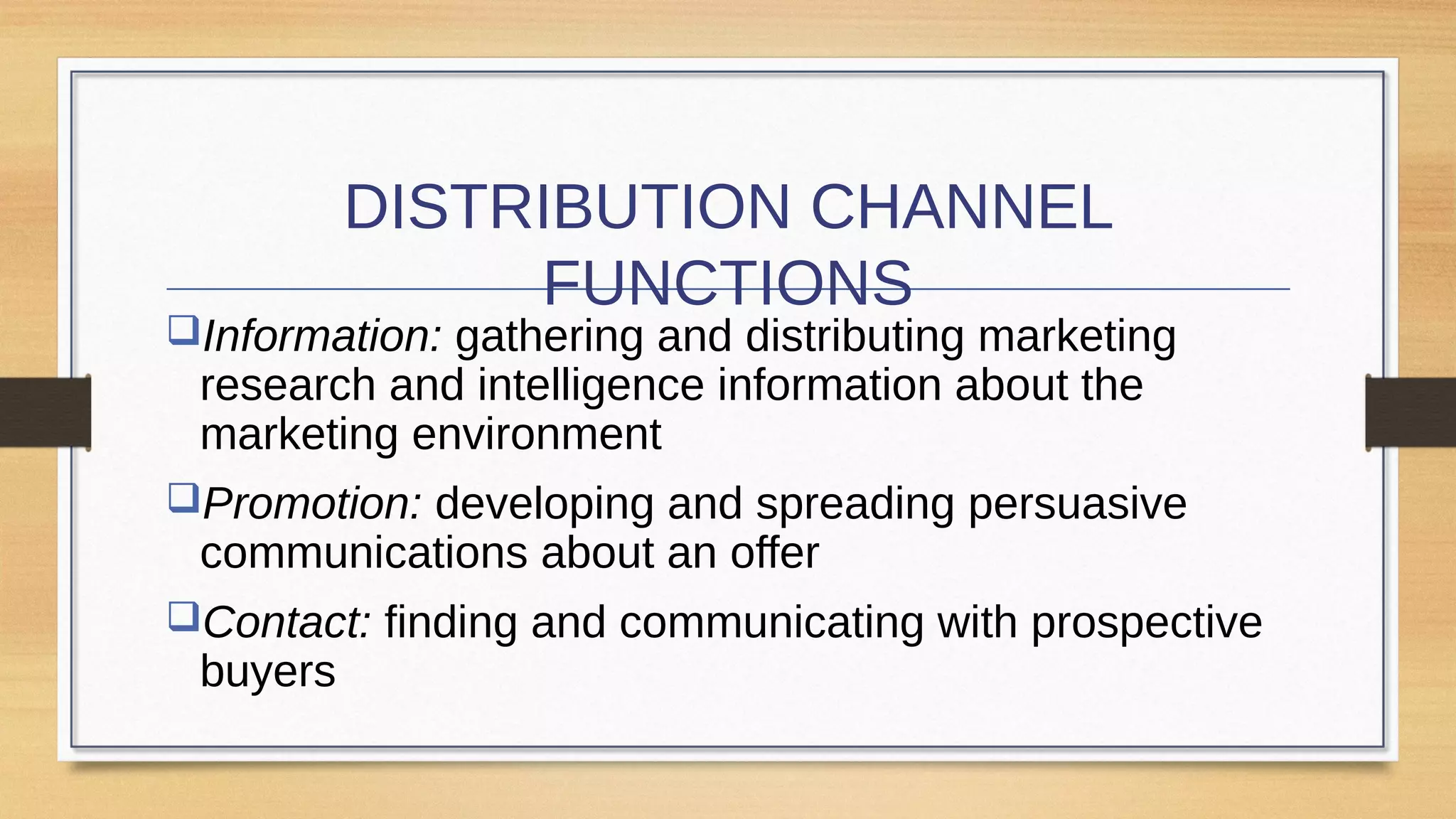 Distribution strategy ppt | PPT