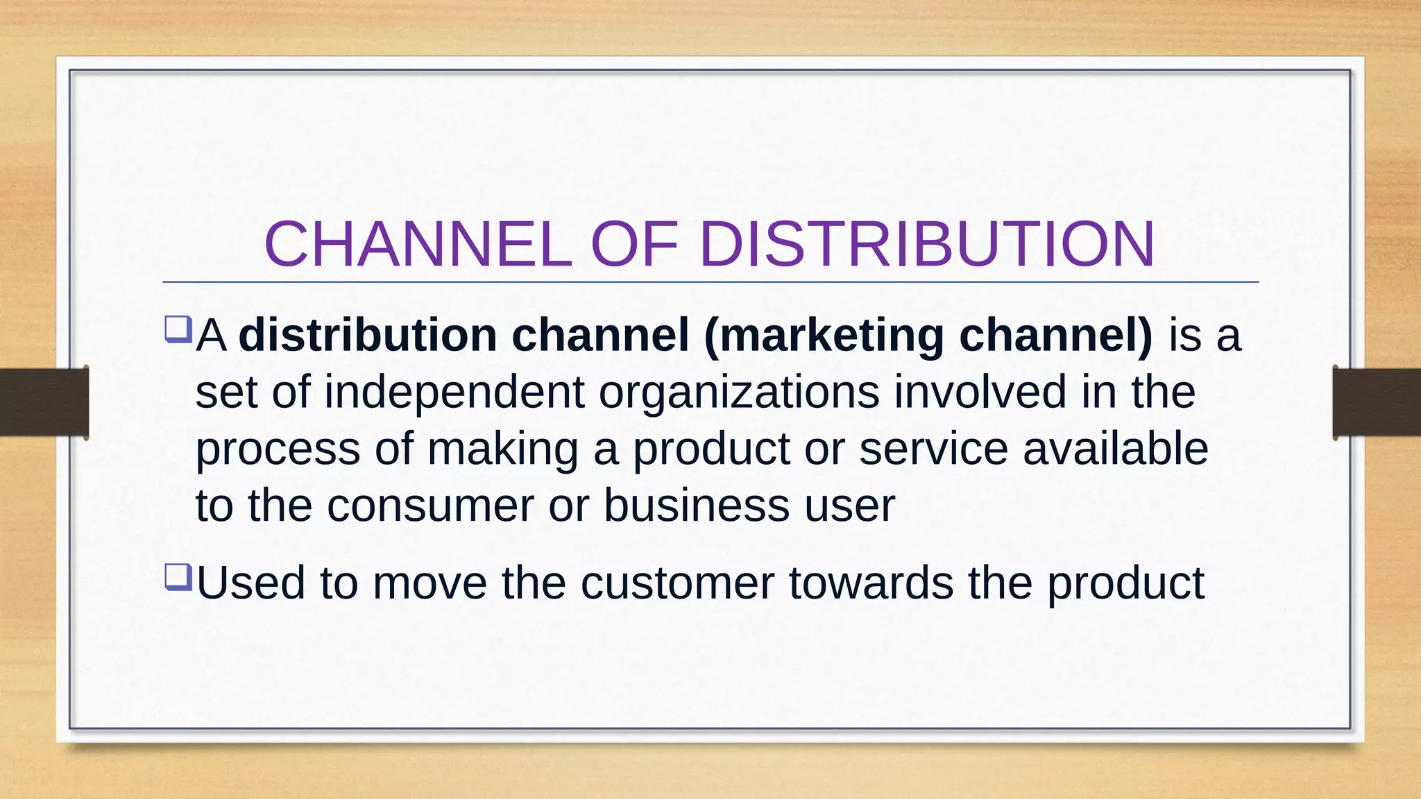 Distribution strategy ppt | PPT