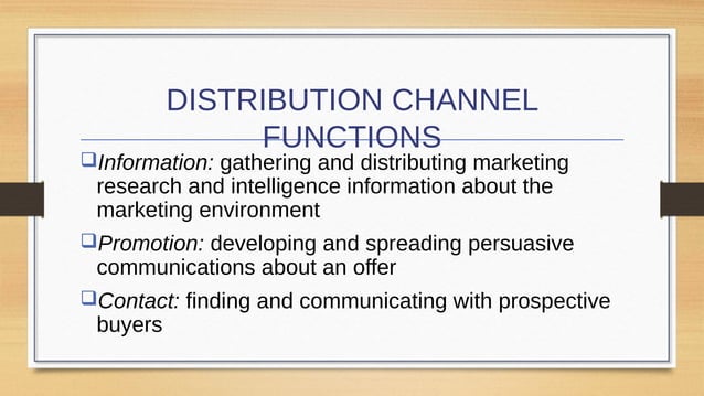 Distribution strategy ppt | PPT