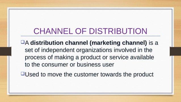 Distribution strategy ppt | PPT
