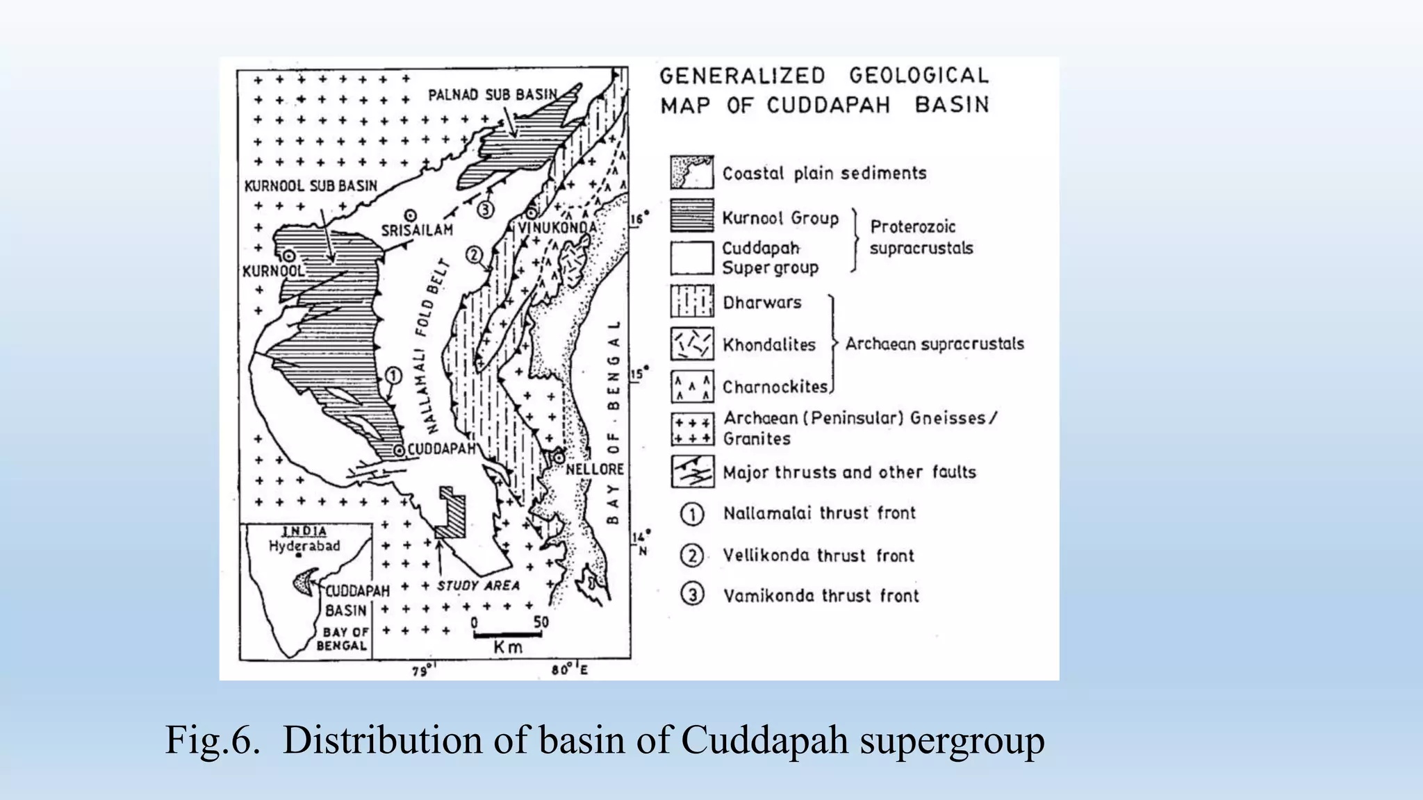 Distribution, stratigraphy and economic importance of cuddapah | PPTX