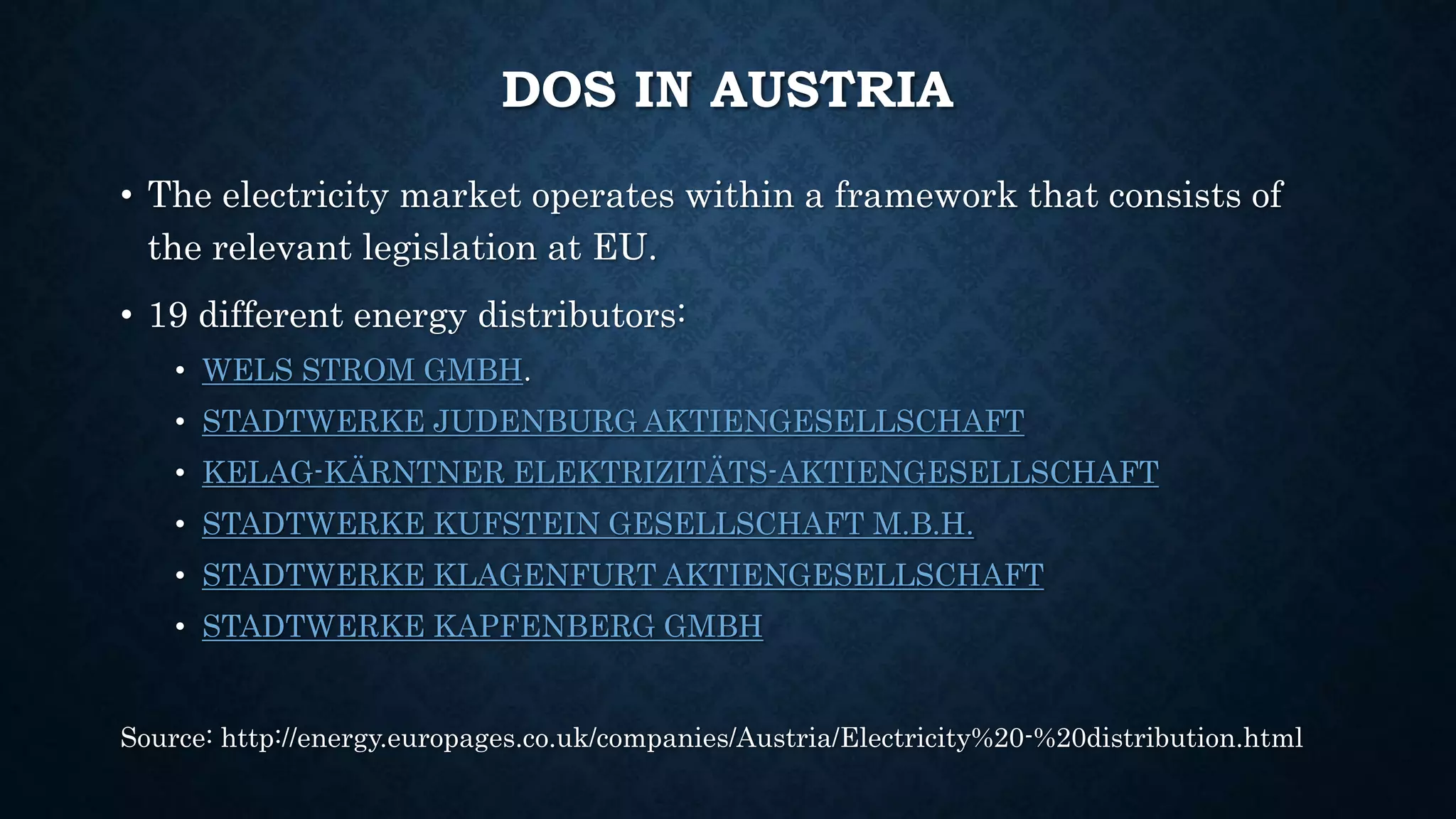 Distribution system operators (dso) | PPTX