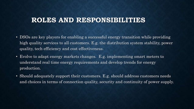 Distribution system operators (dso) | PPTX