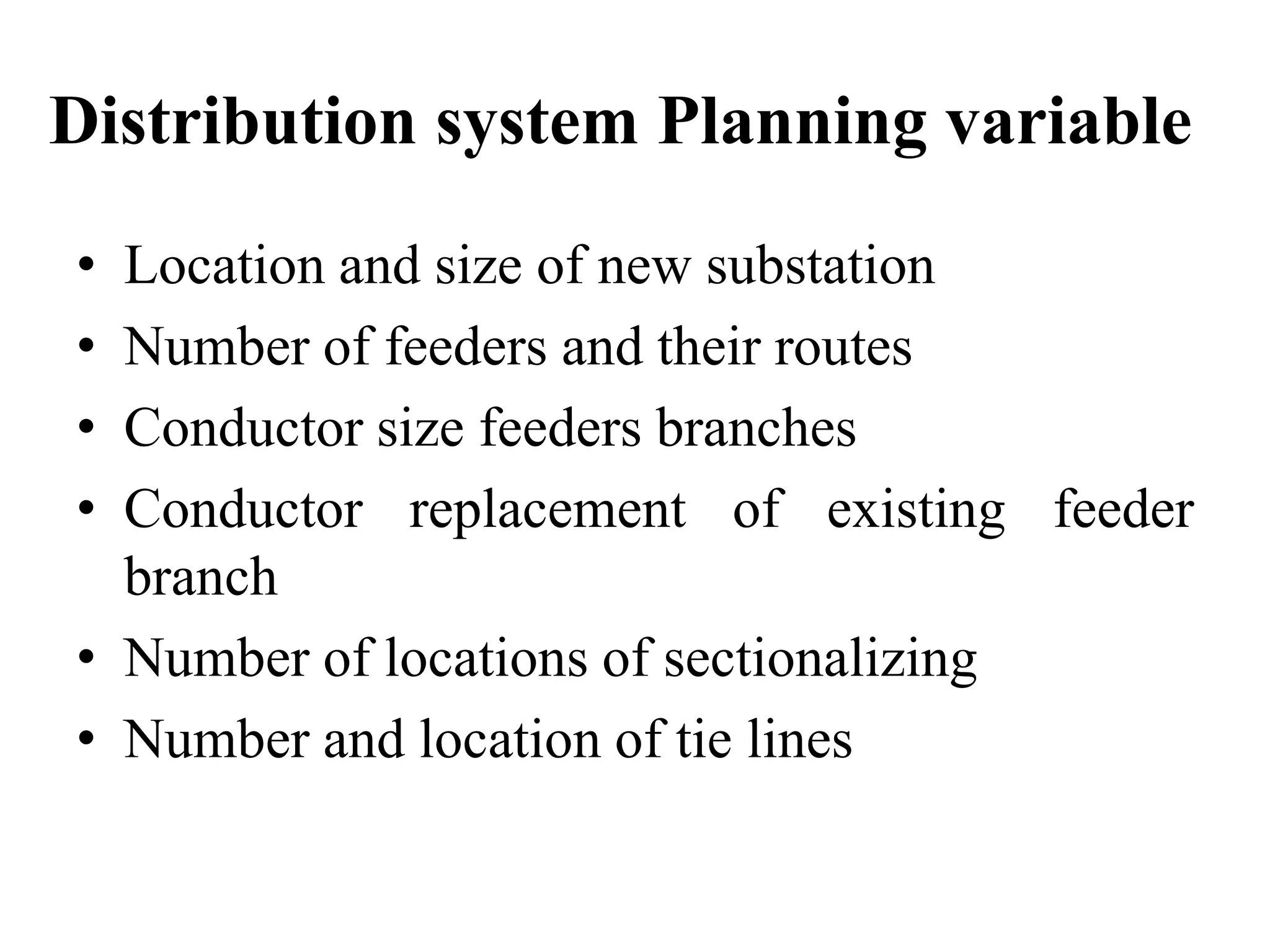 Distribution System Planning.pptx | Computing | Technology & Computing