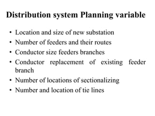Distribution System Planning.pptx | Computing | Technology & Computing