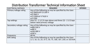 Distribution transformer specs - ec consultative june8.pptx