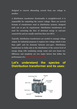 Distribution transformer ultimate power suppliers | PDF