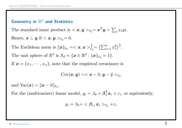 Multivariate Distributions, an overview | PDF