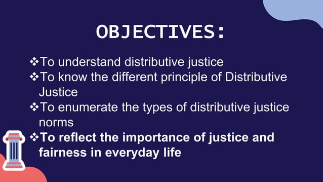 DISTRIBUTIVE-JUSTICE.pptx | Government Support and Welfare | Financial ...