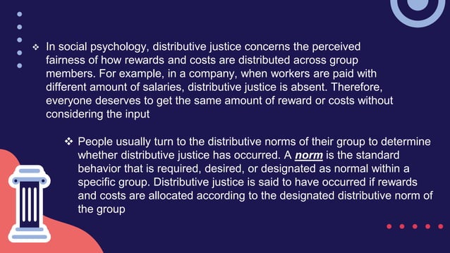 DISTRIBUTIVE-JUSTICE.pptx | Government Support and Welfare | Financial ...
