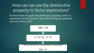 Distributive property | PPTX