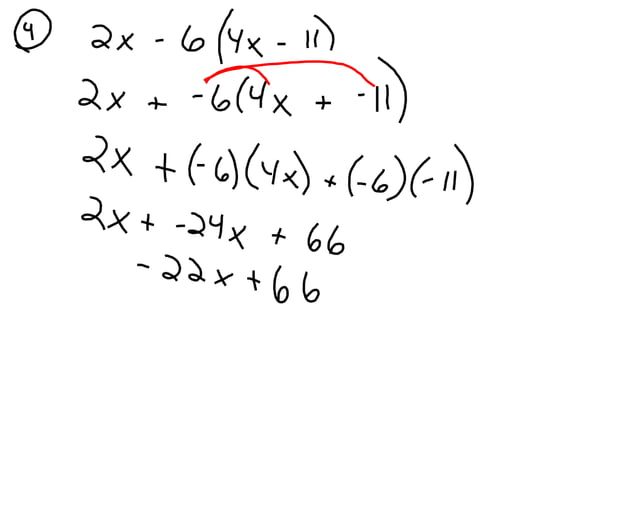 Distributive Property &amp; Combining Like terms | PPT