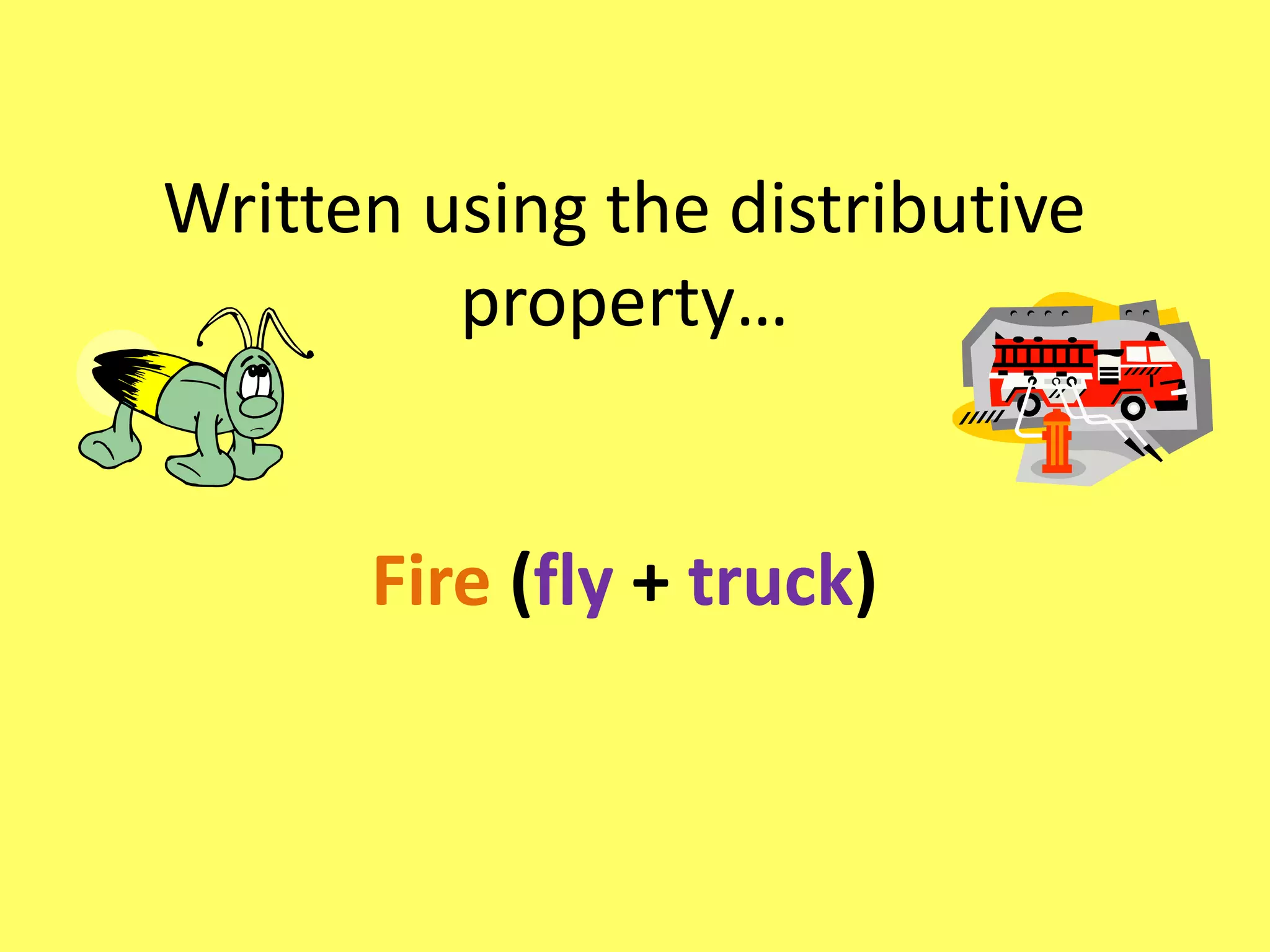 Distributive property examples (with words) | PPT | Free Download