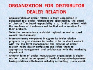 Distributor and dealer relation | PPTX