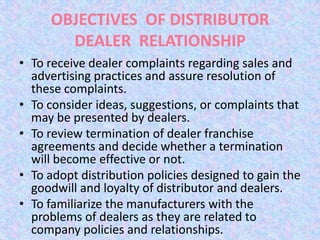 Distributor and dealer relation | PPTX