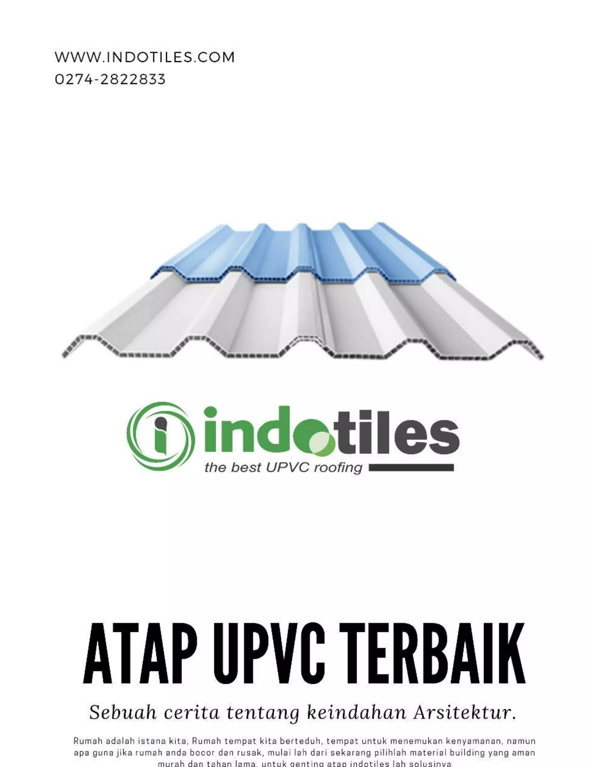 Distributor atap upvc alderon indotiles upvc di bantul | PDF