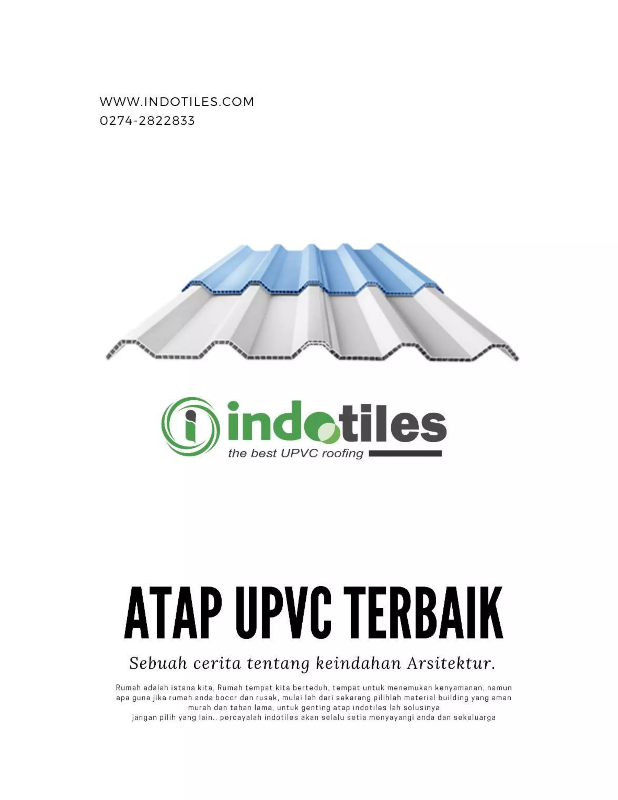 Distributor atap upvc alderon indotiles upvc di salatiga | DOCX