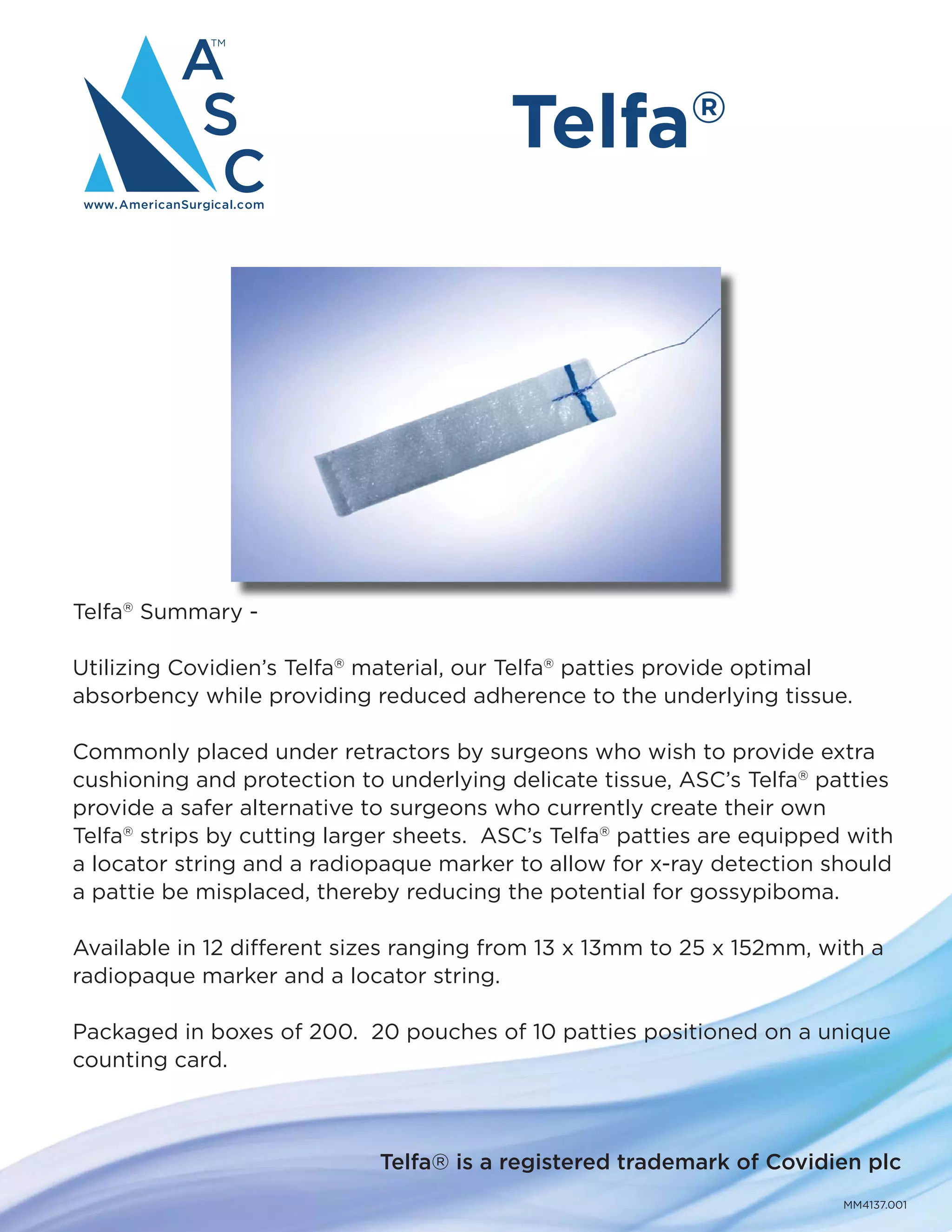 American Surgical Company - International Distributor Booklet | PDF