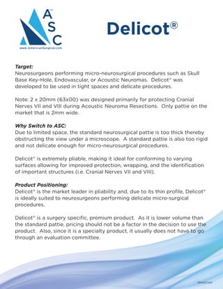 American Surgical Company - International Distributor Booklet | PDF