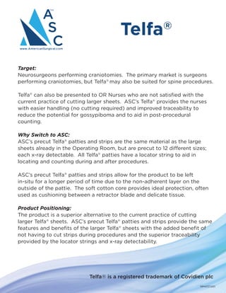 American Surgical Company - International Distributor Booklet | PDF