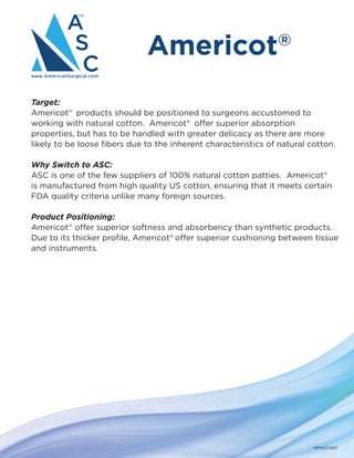 American Surgical Company - International Distributor Booklet | PDF