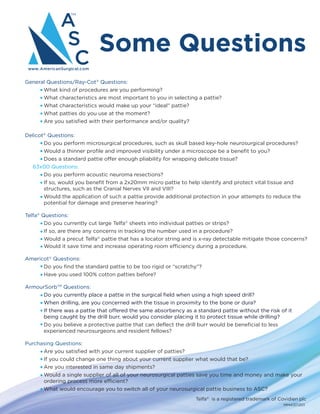 American Surgical Company - International Distributor Booklet | PDF