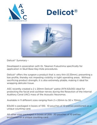 American Surgical Company - International Distributor Booklet | PDF