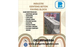 Distributor paving block hitam Klojen | PPT