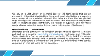 Distributors and Suppliers of Integrated Circuits A Comprehensive Guide ...