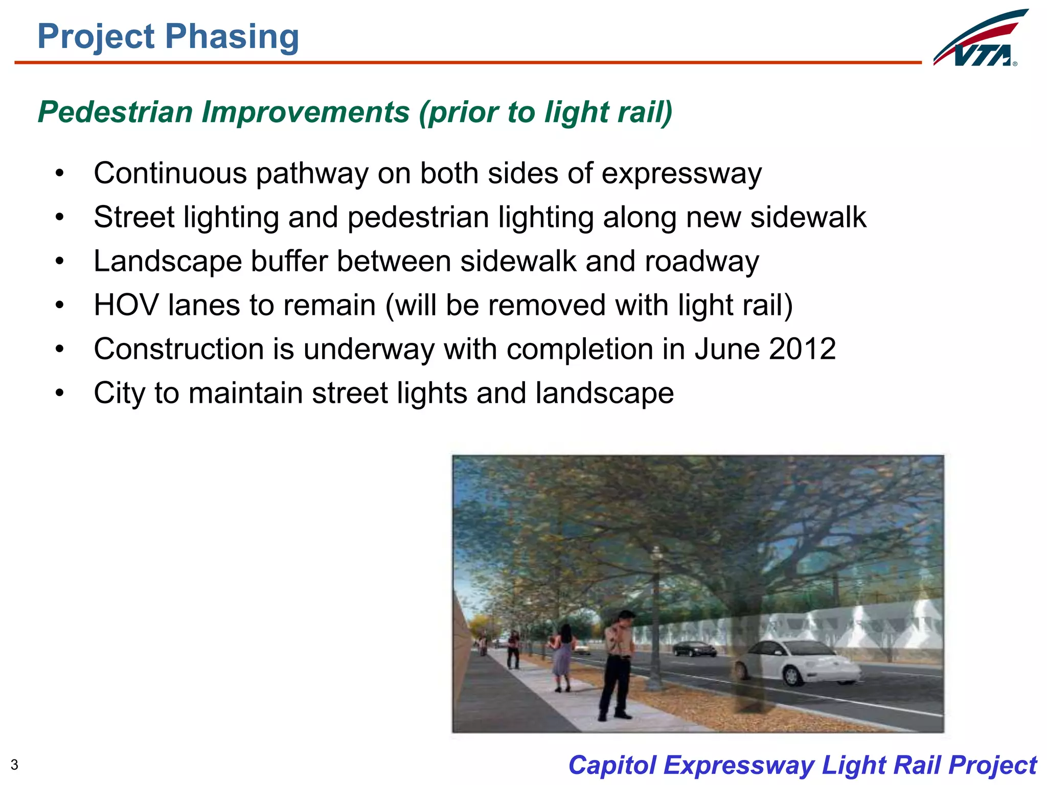 Capitol Expressway Light Rail Project – Pedestrian Improvements | PPTX