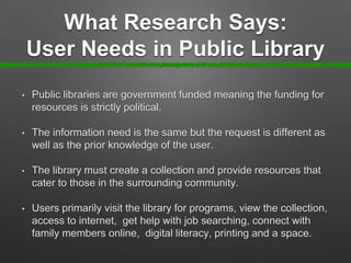 Transitioning from an Academic Library to a Public Library | PPT