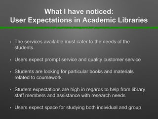 Transitioning from an Academic Library to a Public Library | PPT
