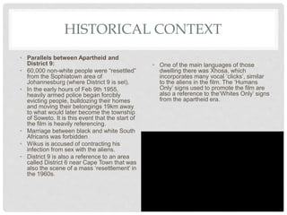 District 9 - context | PPTX