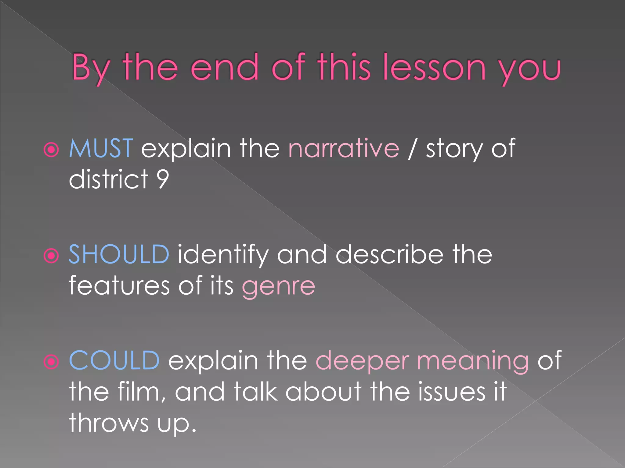 District 9 film analysis | PPTX