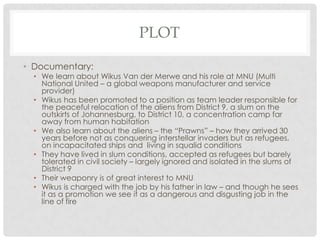 District 9 Film Study - Context + Theme | PPTX