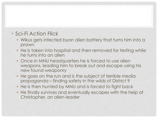 District 9 Film Study - Context + Theme | PPTX