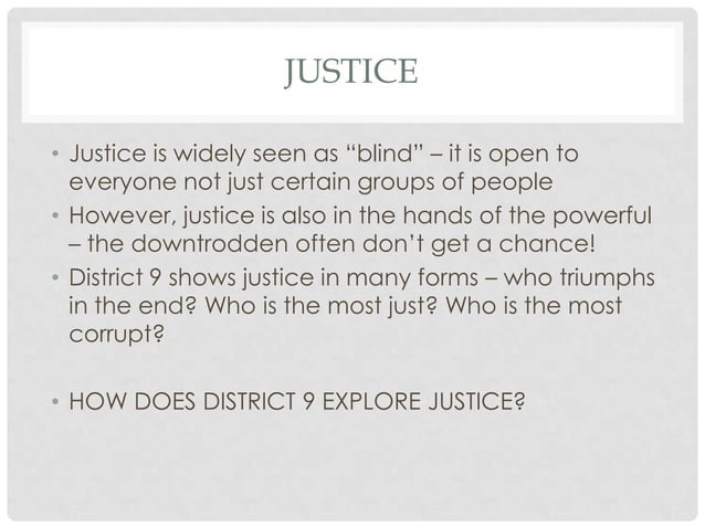 District 9 Film Study - Context + Theme | PPTX | Science Fiction | Genres